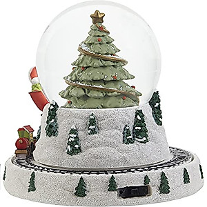 Precious Moments 221106 Believe in The Magic of Christmas LED Musical Rotating Resin/Glass Snow Globe