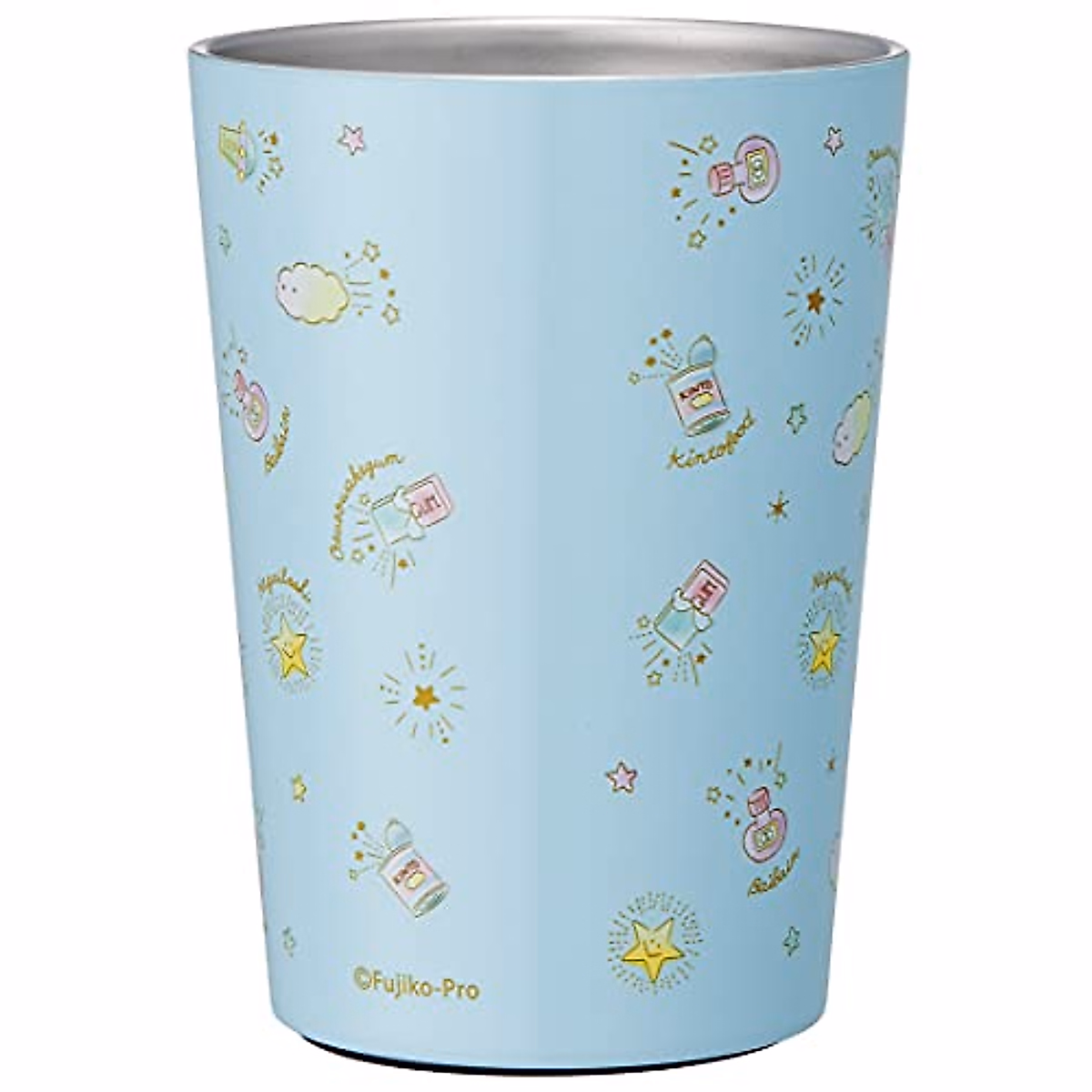 Skater Sanrio STCV2-A Stainless Steel Tumbler, Hot and Cold Retention, Convenience Store Coffee, 13.5 fl oz (400 ml), M, Doraemon, Glitter, Pastel