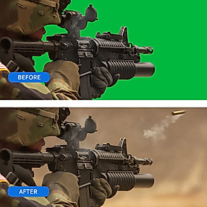 Selens 5x6.6ft Reversible Green Grey Backdrop for Photography, Pop-Up Collapsible Backdrop 2-in-1 Muslin Self Tape Backdrop with Clip and Carry Case