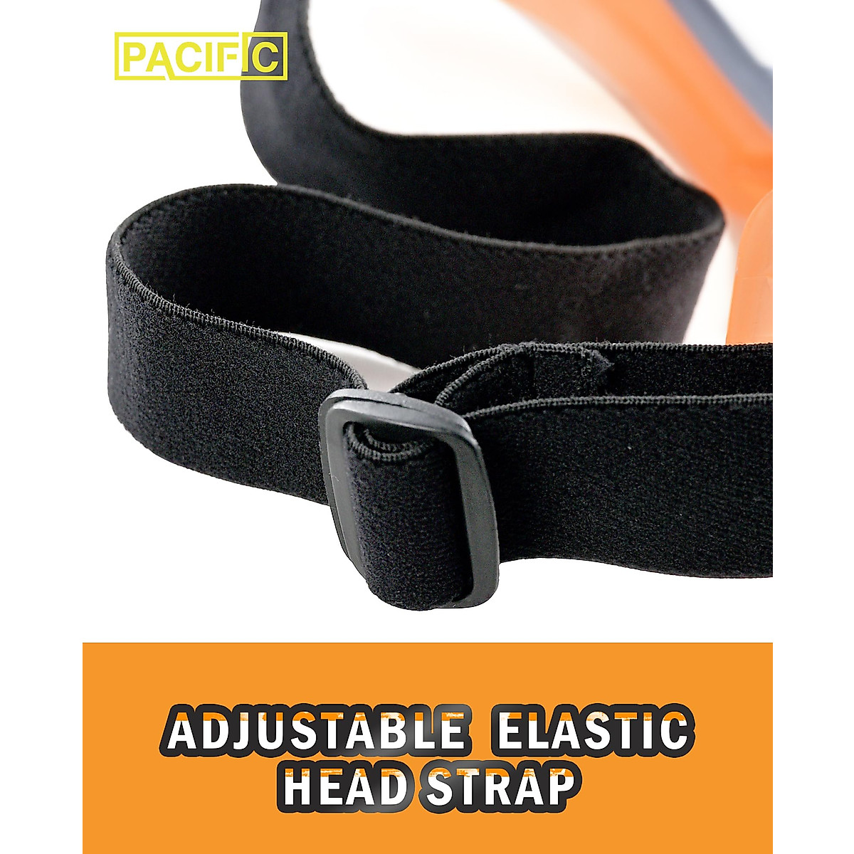 PACIFIC PPE Safety Goggles Over Glasses for Men and Women, Anti Fog Scratch Resistant, Eye Protection, Adjustable Elastic Headband