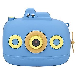 Jiawu Kids Camera, Video Camera Mini Front/Rear Dual Shot Digital 2.4inch Electronic Gift HD for Taking Photos for Recording Videos(Blue)