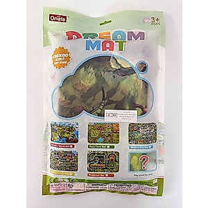 Oriate Kids Toy Dream Mat Monster Truck Activity Playmat, Multi Color Parent-Child Interaction Game Rug, Ideal Children's Educational Floor Mats for Monster Cars Construction Truck Toys 552-M