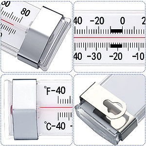 GERUSEA 12 Pack Fridge Refrigerator Freezer Thermometer