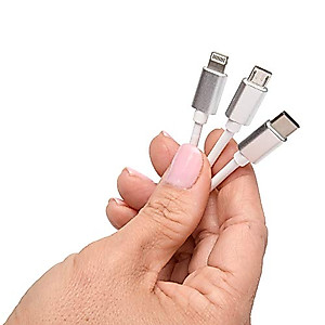 USBthere Cell Phone Charger Lock (1 Kit), Compatible with iPhone and Android, Keeps Cellular-Charging Cable and Cube Locked in Place