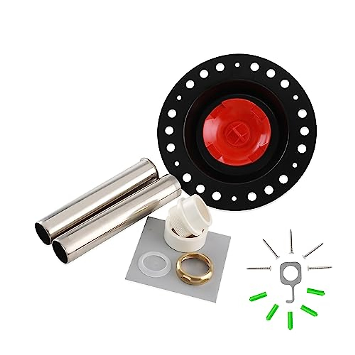 HQPARRTS ITD5135 Freestanding Bathtub Rough-in Kit With stainless steel Tail Pipe and PVC Adapter Compatible With all freestanding bathtubs,standard bathtubs and Floor Mounted Bathtub