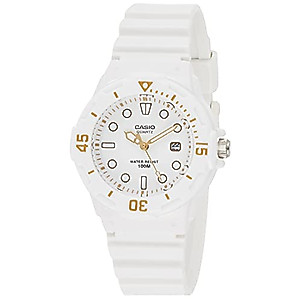Casio Women's LRW200H-7E2VCF Dive Series Diver-Look White Watch