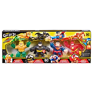 Heroes of Goo Jit Zu Licensed DC - 4 Pack - Aquaman, Batman, Superman and The Flash