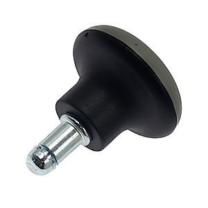 Luomorgo 5 Pcs 2" Bell Glides Replacement Office Chair Swivel Caster Wheels to Fixed Stationary Castors, Short Profile Bell Glides