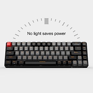 Merdia Dual Mode 2.4G/BT Wireless Mechanical Keyboard Blue Switch Gaming Keyboard 68 Keys Black & Grey | Office Keyboard | PC Gaming Keyboards | Creamy Soft Keyboard | Mechanical Gaming Keyboard