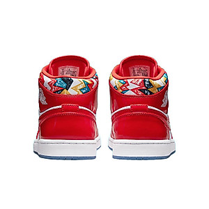 Jordan Mens Air 1 MID SE DC7294 600 Barcelona Sweater - Size 9.5