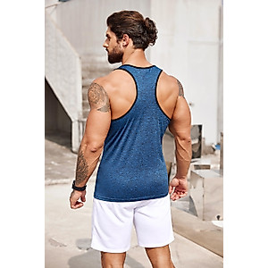 COOFANDY Men's Workout Tank Tops 3 Pack Sleeveless Gym Shirts Fitness Running Tank Bodybuilding T Shirts