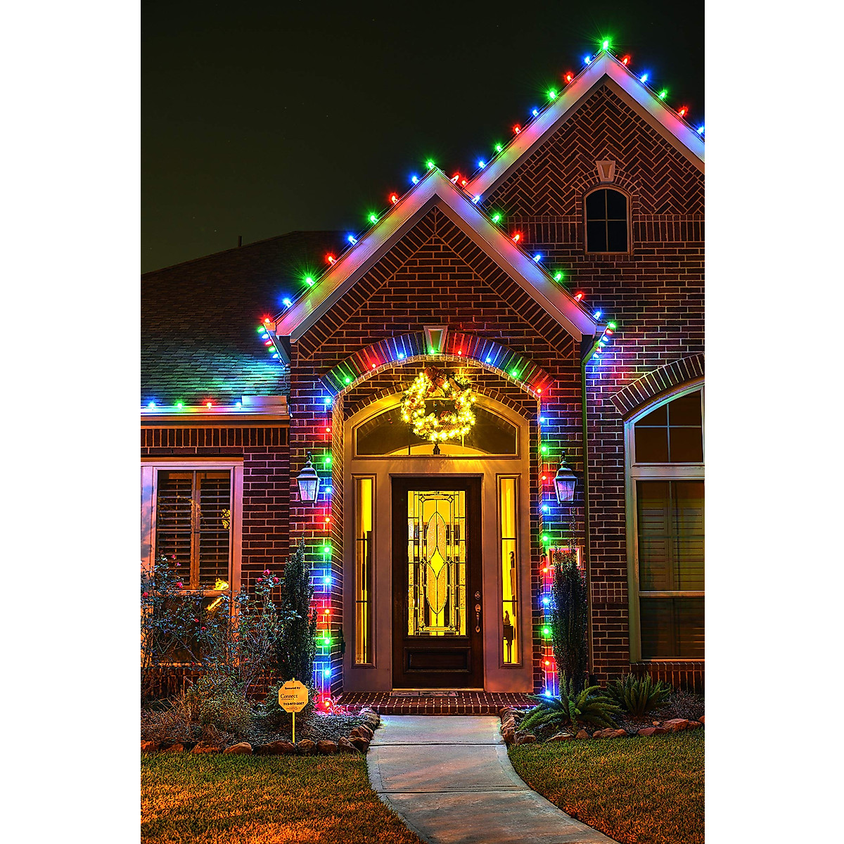 C9 LED Replacement Bulb by MIK Solutions (Pack of 25) LED Blue Replacement Christmas Light Bulbs Faceted Retrofit Candle Shape Commercial Grade E17 Socket Roof Lights Bulbs