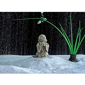 Carefree Fish Buddha Statue Minimalist Sandstone Buda Ornament Monk Figurine Zen Decor Bring Home a Ray of Sunshine