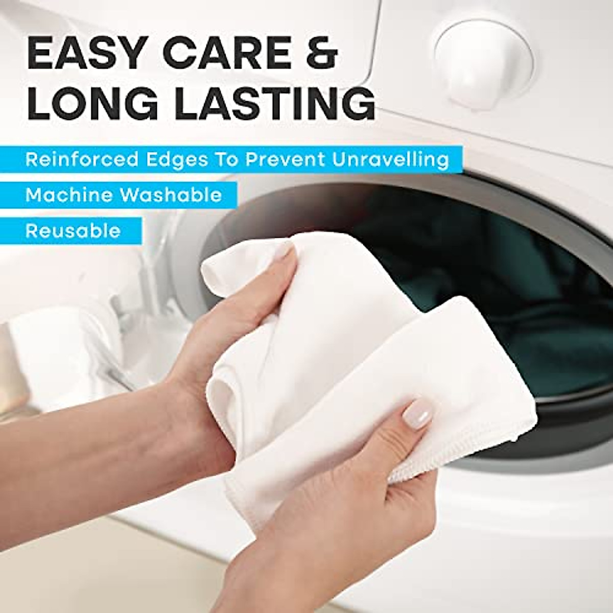 Luxe Beauty Essentials Microfiber Face Cloth Washcloth for Body - Ultra Soft Makeup Remover Cloth - Perfect Face Wash Cloth for All Skin Types