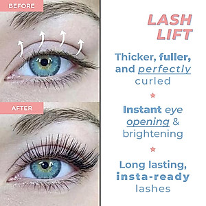 Lash Lift Kit for Perming, Curling and Lifting Eyelashes | 2024 Updated | Semi Permanent Salon Grade Supplies for Beauty Treatments | Includes Eye Shields, Pads and Accessories