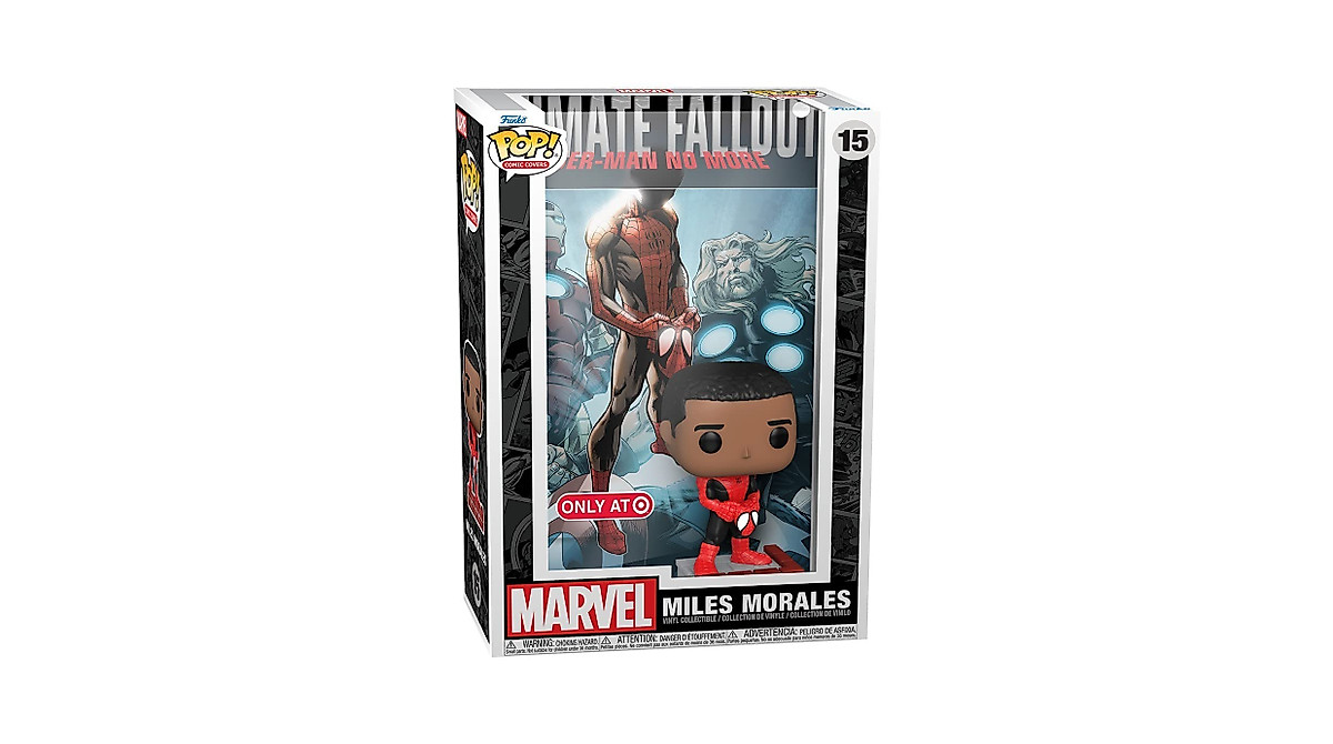 Funko Pop Miles Morales Marvel Comic Cover Collectible | Wall Display