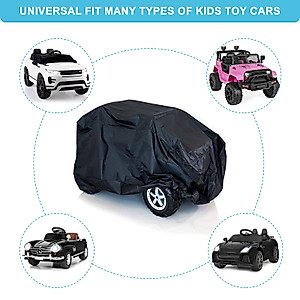 tonhui Kids Ride-On Toy Car Cover, Outdoor Wrapper Resistant Protection for Electric Battery Powered Children Wheels Toy Vehicles - Universal Fit, Water Resistant