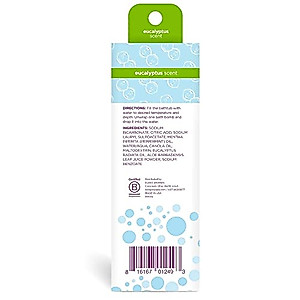 Kids Bath Bombs by The Makers of Boogie Wipes, Boogie Fizzies, Calming, Naturally Derived, Made with Aloe and Calming Vapors, Eucalyptus, 2.8 oz, 3 Bath Bombs, Pack of 1