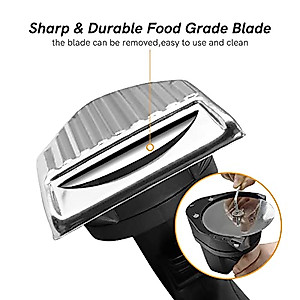 BriSunshine Cordless Electric Gyro Kebab Slicer,80W Portable Sliced Shawarma Cutter Doner Kebab Cutting Knife Machine,with Fast Charger and 2 Rechargeable Power,0.02-0.31" Thickness