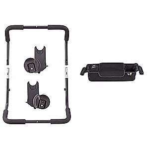 Baby Jogger Chicco/Peg Perego Car Seat Adapter for City Select and City Select LUX Strollers, Black with Baby Jogger Parent Stroller Console, Black