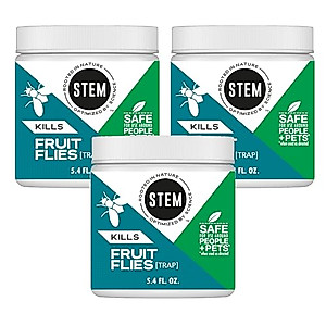 Stem Kills Fruit Fly Trap: Fruit Fly Catcher With Botanical Extracts; 5.4 fl oz (Pack Of 3)
