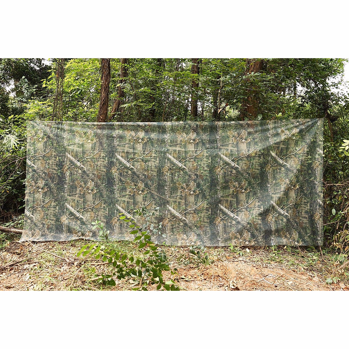 AUSCAMOTEK Mesh Camo Netting Camouflage Nets for Turkey Hunting Blinds Window Screen Camping Brown 5 ft x 12 ft (appro)