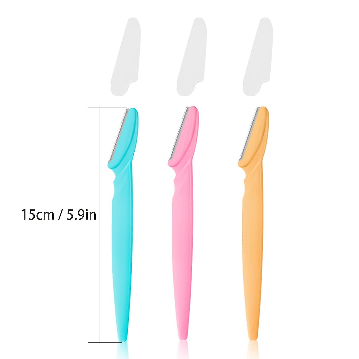 JORPETS 12 pcs Eyebrow Razor Trimmer, face Razor Eye Razor, dermaplaning Razor Blades Beauty eyepow Shaper Razors Women