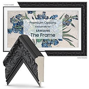 Deco TV Frames -Tuscan Matte Black Compatible ONLY with Samsung The Frame TV (Fits 2021-2023 Frame TV, 32")