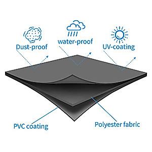 Jungda Printer Dust Cover, 600D Waterproof Universal Printer Cover for HP DeskJet 4155e/2755e/6055e/6455e Printer- 18 x 15 x 8 Inch