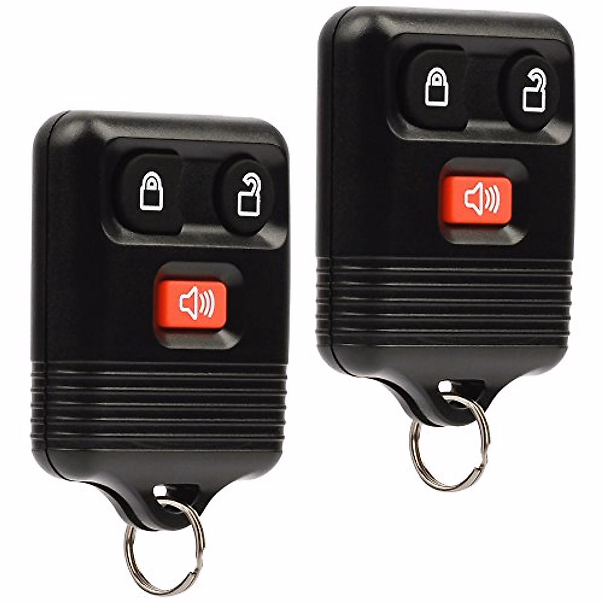 Key Fob Keyless Entry Remote fits Ford, Lincoln, Mercury, Mazda F150 F250 F350 Escape Expedition Explorer Ranger (and More), Set of 2