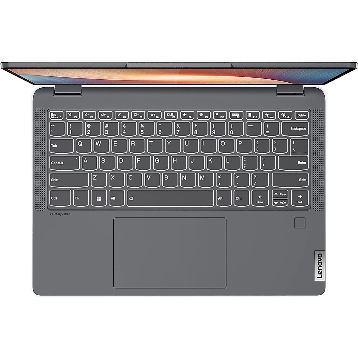 Lenovo Flex 5 14" 2-in-1 Laptop, WUXGA Touchscreen Display, AMD Ryzen 5 5500U, 16GB RAM, 512GB PCIe SSD, Bluetooth, Webcam, Backlit Keyboard, Fingerprint Reader, Windows 11 Home, Grey