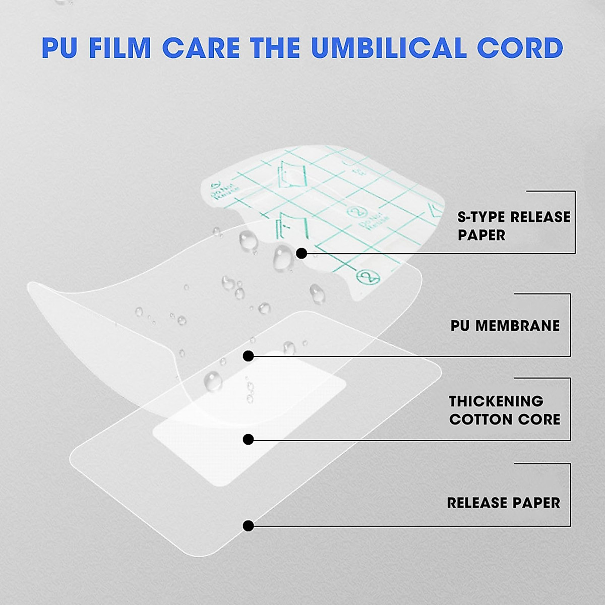 Baby Navel Stickers, 10pcs Waterproof Navel Sticker for Baby's Bath and Swimming, Belly Button Protectors for Infant Newborn Baby(10pcs)