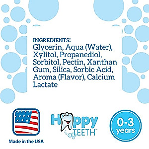 Dr. Brown's Baby Toothpaste, Apple Pear Flavor Toddlers and Kids Love, Fluoride Free, Made in The USA, 0-3 Years, 1.4oz, 3 Pack