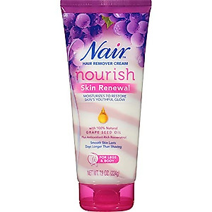 Nair Hair Remover Nourish Skin Renewal Hair Remover Cream, 7.9 oz