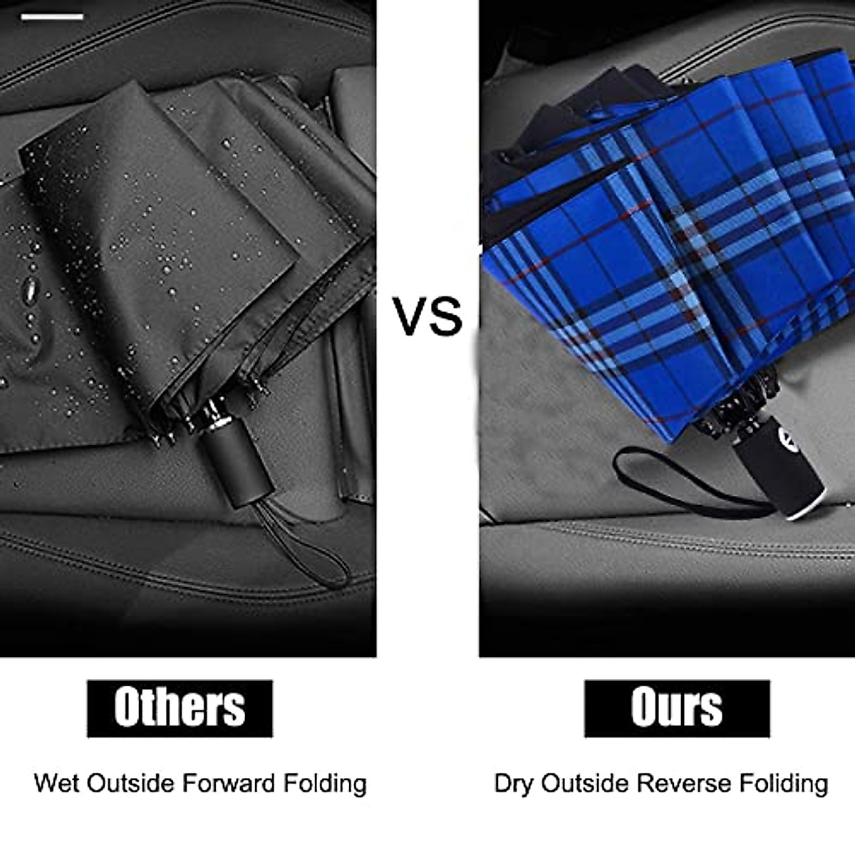 ElifeAcc Windproof Travel Umbrella, Golf Rain Umbrellas for Men & Women - UMBRELLAS Spectrum Popular Style for Travel, Camping, Hiking, Backpacking, Fishing and Other Outdoor Activities