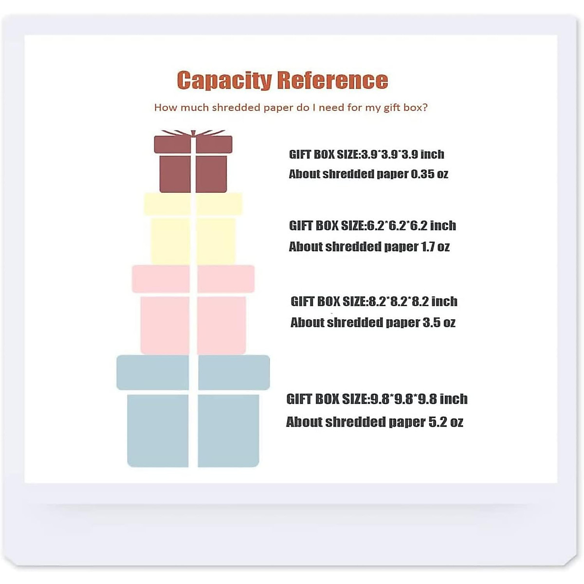 WAUPPY 0.5LB Crinkle Cut Paper Shred Filler for Gift Basket,Boxes Filler Paper for Gift Wrapping,Stuffing and Packing White 8oz