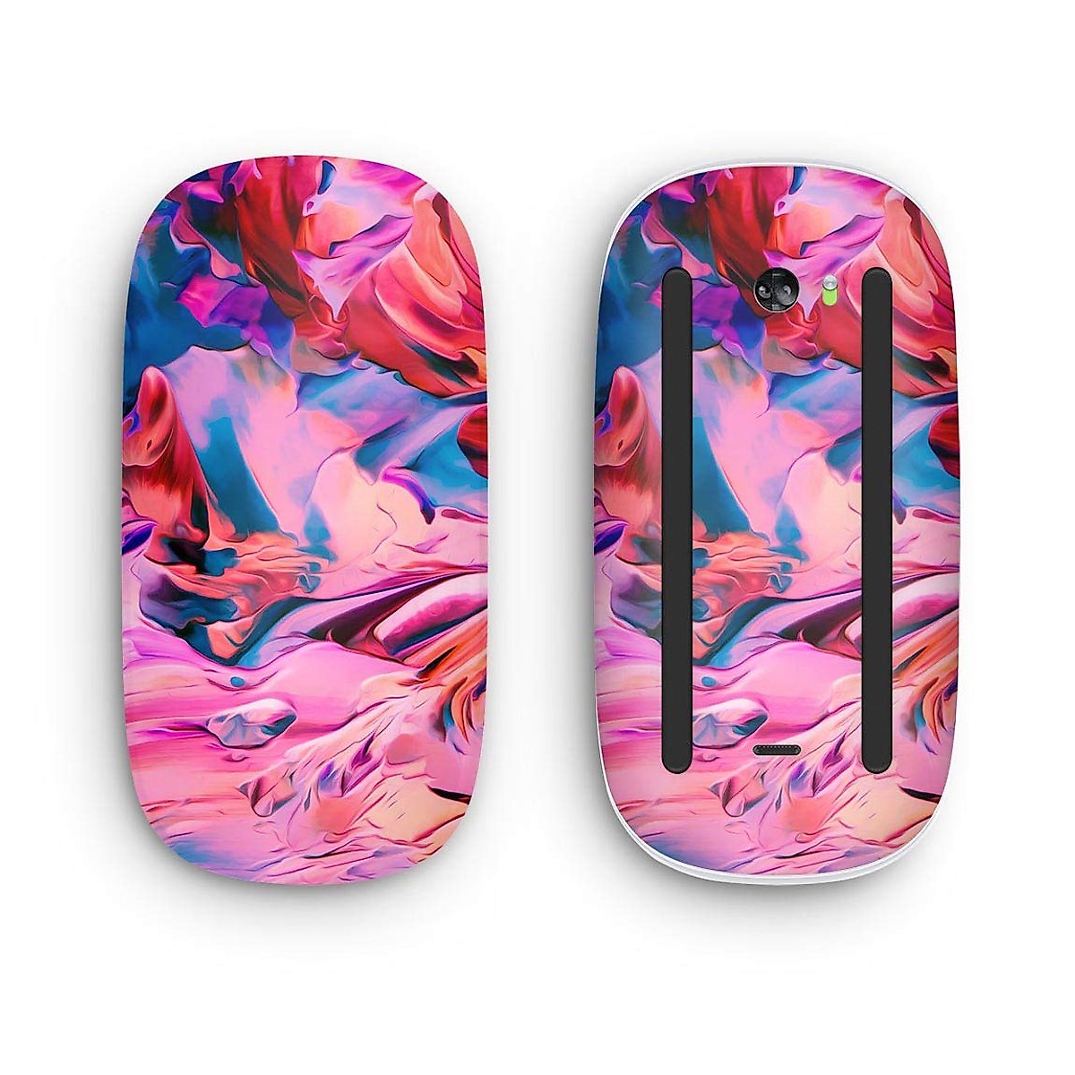 Design Skinz Blurred Abstract Flow V16 Vinyl Decal Compatible with The Apple Magic Mouse 2 (Wireless, Rechargable) with Multi-Touch Surface