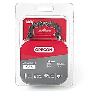 Oregon S44 AdvanceCut Replacement Chainsaw and Pole Pruner Saw Chain for 12-Inch Guide Bars, 44 Drive Links, Pitch: 3/8" Low Vibration, .050" Gauge, Fits Various Stihl Models,Grey