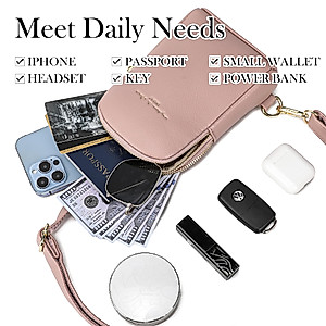 AOCINA INICAT Small Sling Bag Crossbody Vegan Leather Fanny Packs for Women Fashionable Chest Bag for Travel(0-Pink)