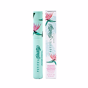 Petite 'n Pretty Feather Stretch Washable Mascara - Makeup for Kids, Tweens and Teens - Extends lashes, Easy to Apply & Remove - Non Toxic & Made in the USA