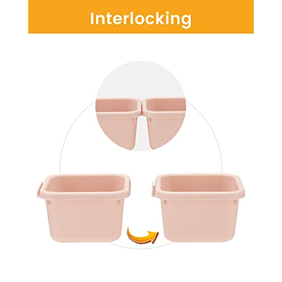 Famhap 16 PCS Pink Desk Drawer Organizers, Versatile Bathroom and Vanity Drawer Organizer Trays, Storage Bins for Makeup, Bedroom, Kitchen Gadgets Utensils and Office (Pink)