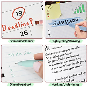 DazSpirit Bible Journaling Kit, 12 Pastel Bible Highlighters and 6 Pens No Bleed with 90 Laminated Bible Tabs, Bible Study Kit for Women & Men Office School, Bible Study Supplies