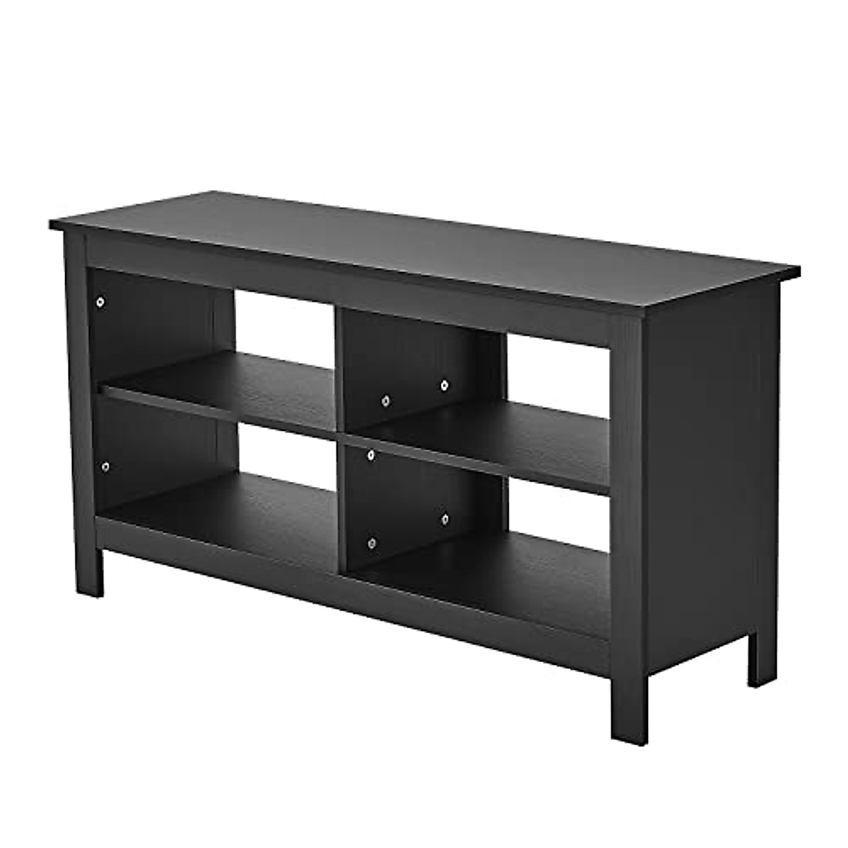 Panana Black TV Stand for 50 inch TV, Storage Shelves, Entertainment Center, Media Console, Living Room, Bedroom