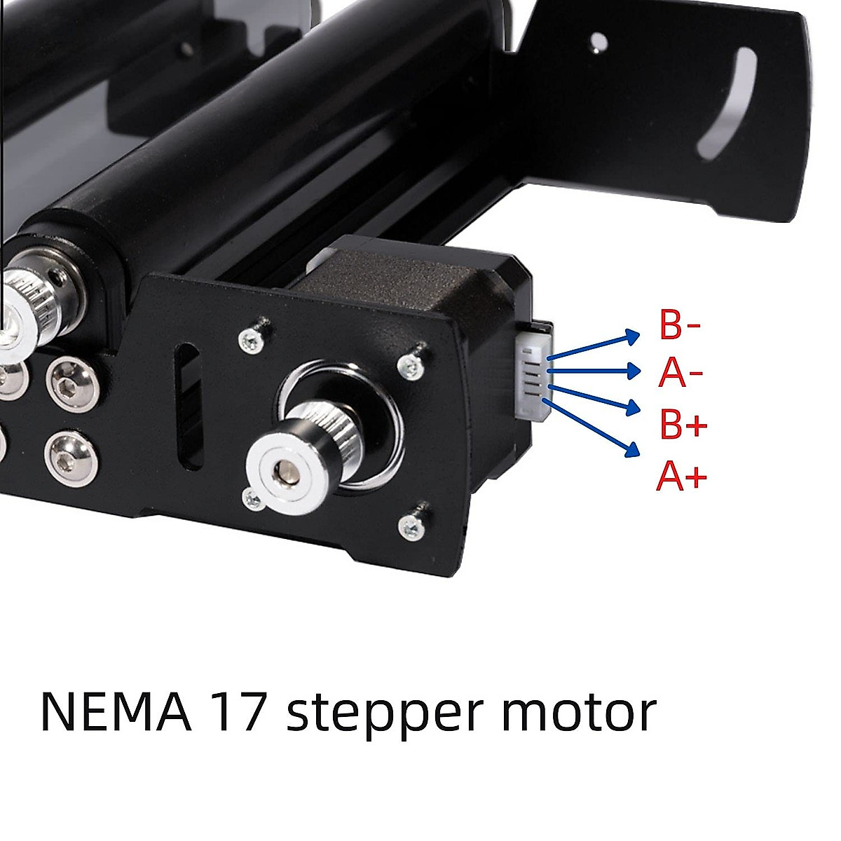 FoxAlien R42 Y-axis Rotary Roller Engraving Module for Cylindrical Objects Curved Surface Compatible with FoxAlien Masuter Pro, Masuter 4040 CNC Engraver Machines