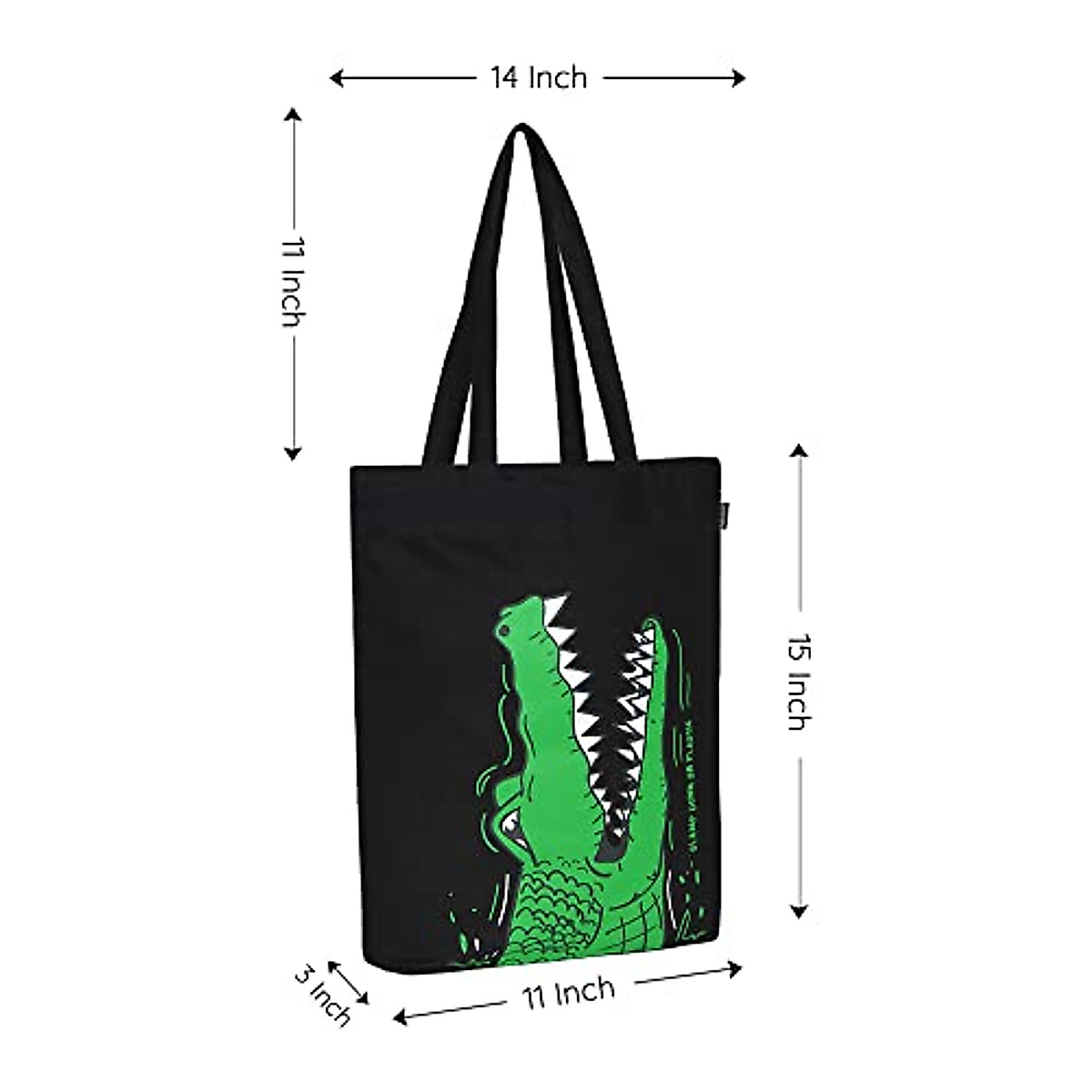 Eco Right Aesthetic Canvas Tote Bag for Women: Spacious, Zippered Closure, Reusable, Ideal for Beach, Shopping, Travel, School, Groceries - Cute & Eco-Friendly Gift for Girls, Teachers, Mothers