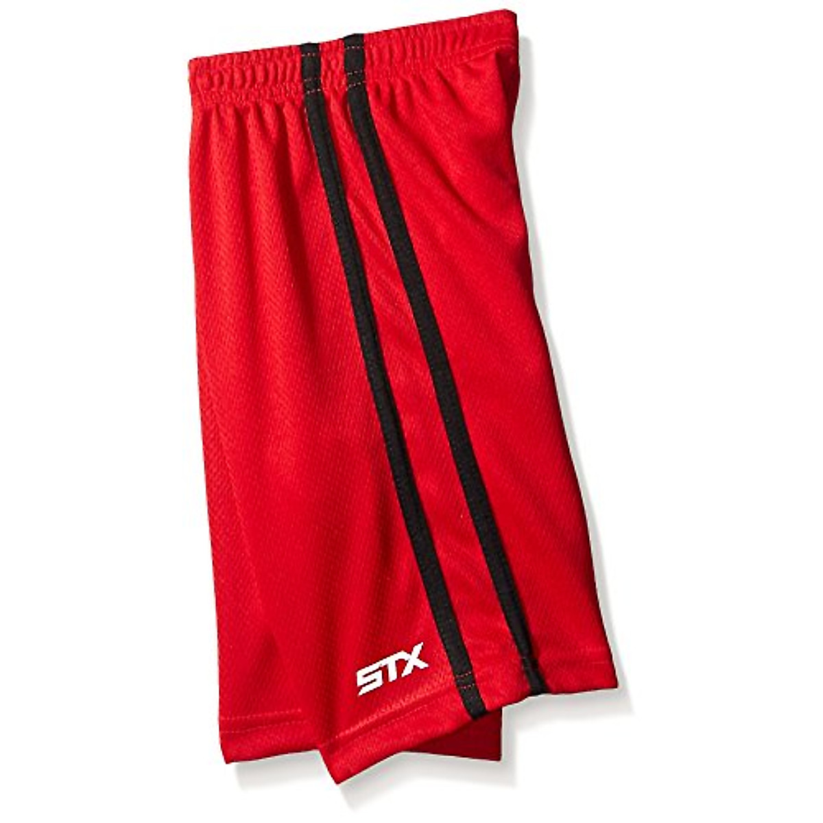 STX Big Boys' 2 Piece Performance Athletic T-Shirt and Short Set, Red/Black, 10/12