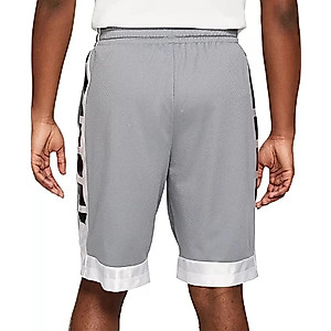 Nike Dri-FIT Elite Stripe Men's Basketball Training Shorts (College Grey/Black/White)