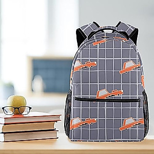 Sportcar Pattern In Doodle Style Durable Laptops Backpack Computer Bag for Women & Men Fit Notebook Tablet