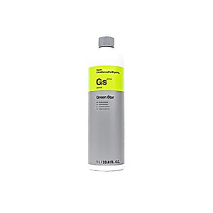 Koch-Chemie - Green Star - Highly Concentrated Universal Cleaner; Phosphate and Solvent Free, Auto Interiors and Exteriors, Engine Cleaning, Machinery, Commercial Use, Workshops, Industrial (1 Liter)