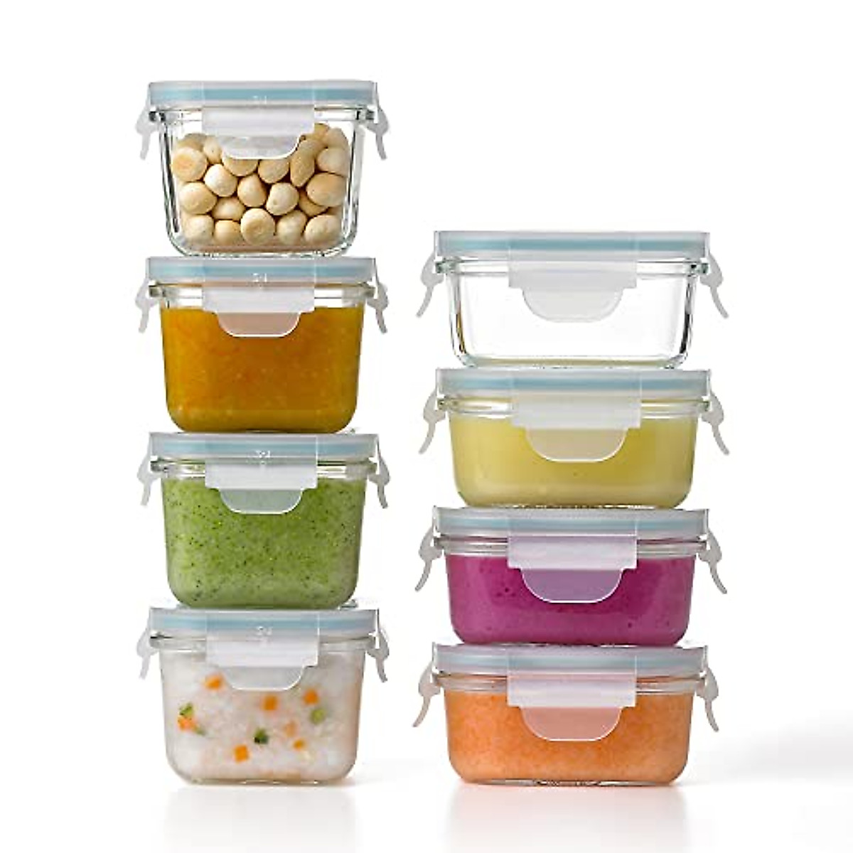 GLASSLOCK Homemade Baby Food BPA Free Glass Storage Containers 18 Piece Set